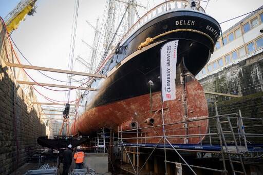 Nantes : le Belem, navire classé monument historique, restauré pour la ...