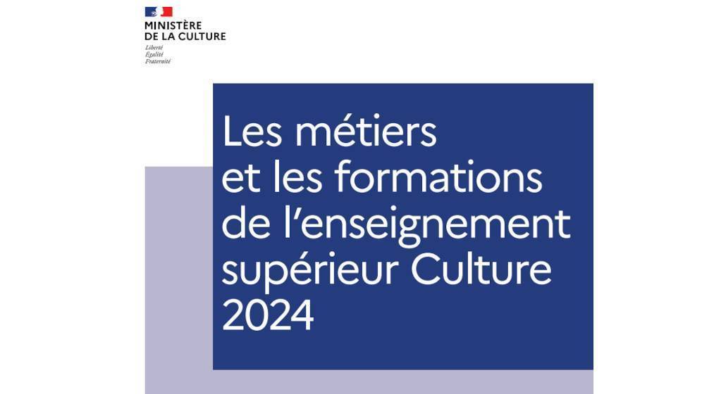 Les métiers et les formations de l’enseignement supérieur Culture 2024 ...