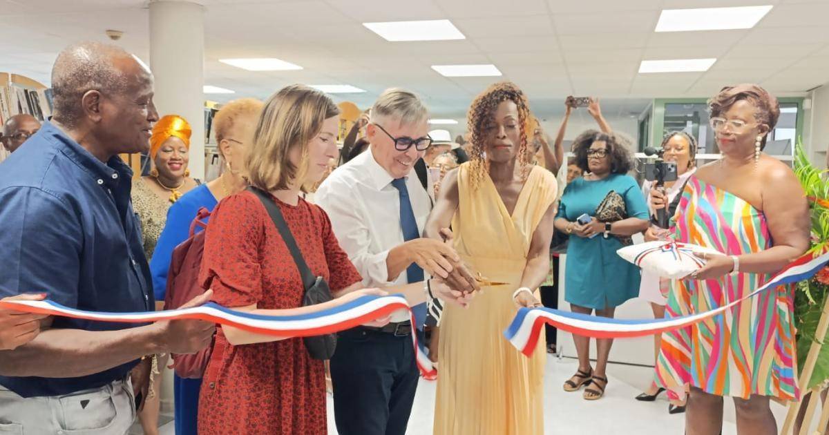 Inauguration de la Micro-folie à la médiathèque de la Ville de Le Moule en Guadeloupe
