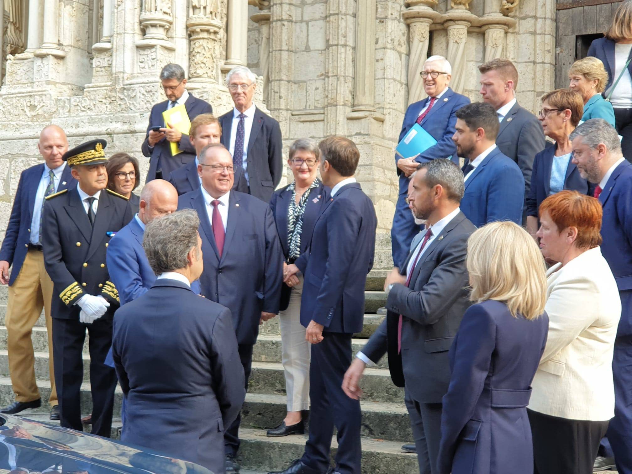 Visite surprise d’Emmanuel Macron à Chartres | Ministère de la Culture