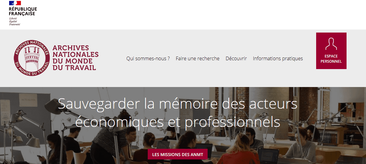 Un nouveau site internet pour les Archives nationales du monde du ...