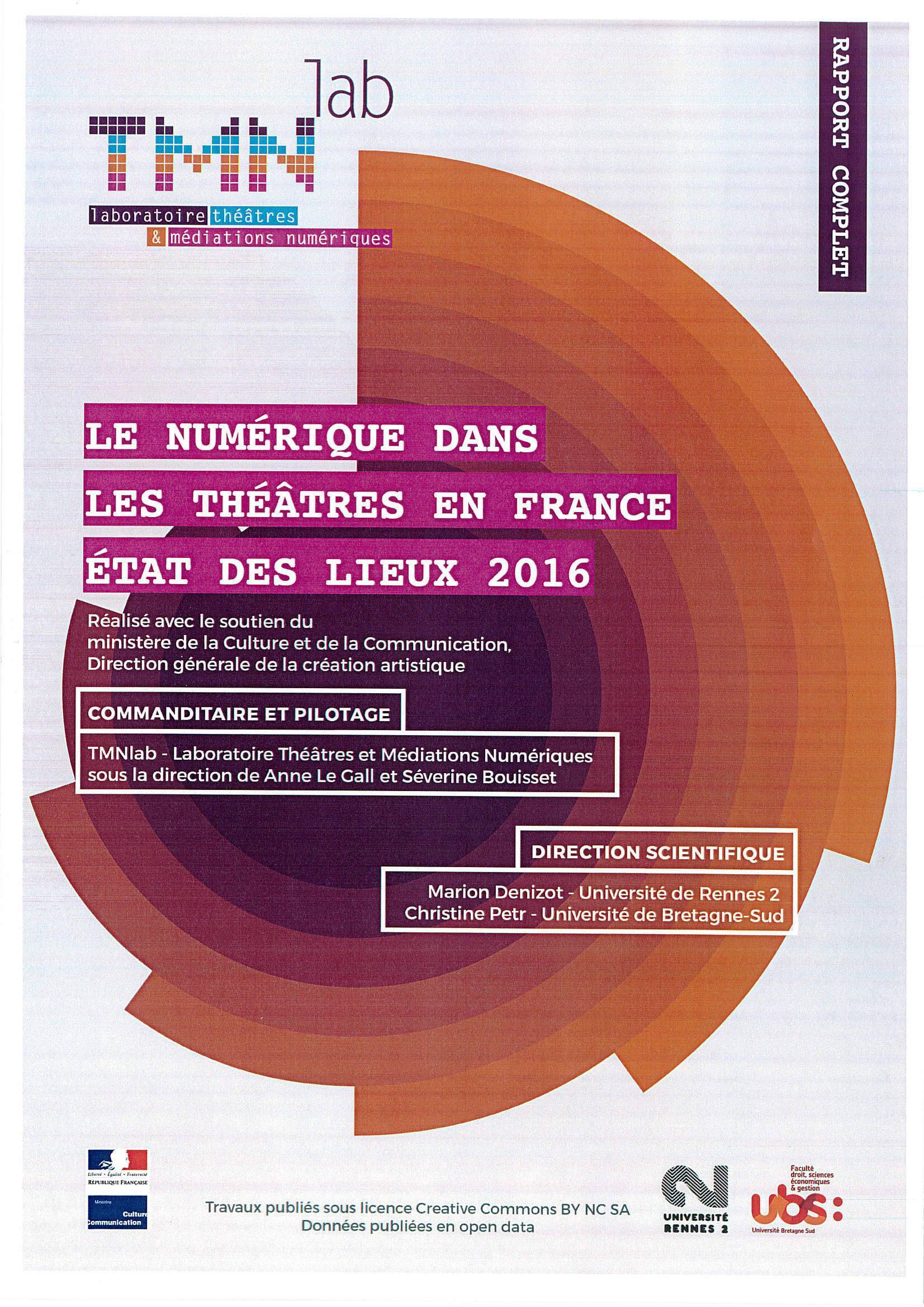 Le numérique dans les théâtres en France | Ministère de la Culture